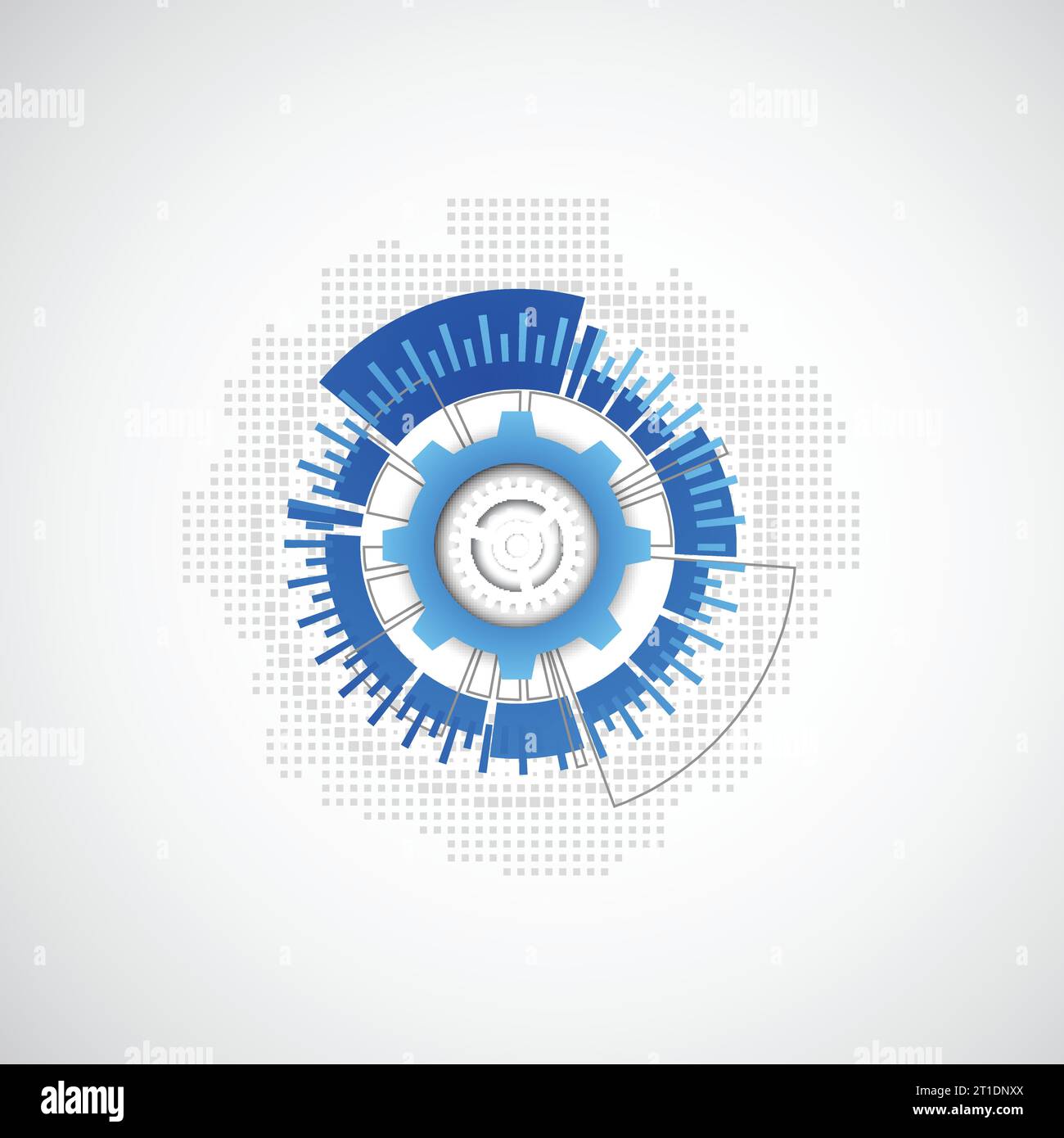 Abstract technology gears background. Futuristic style. Vector ...