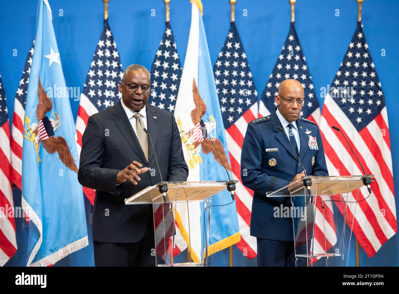 United States Secretary of Defense Lloyd Austin and Chairman of the ...