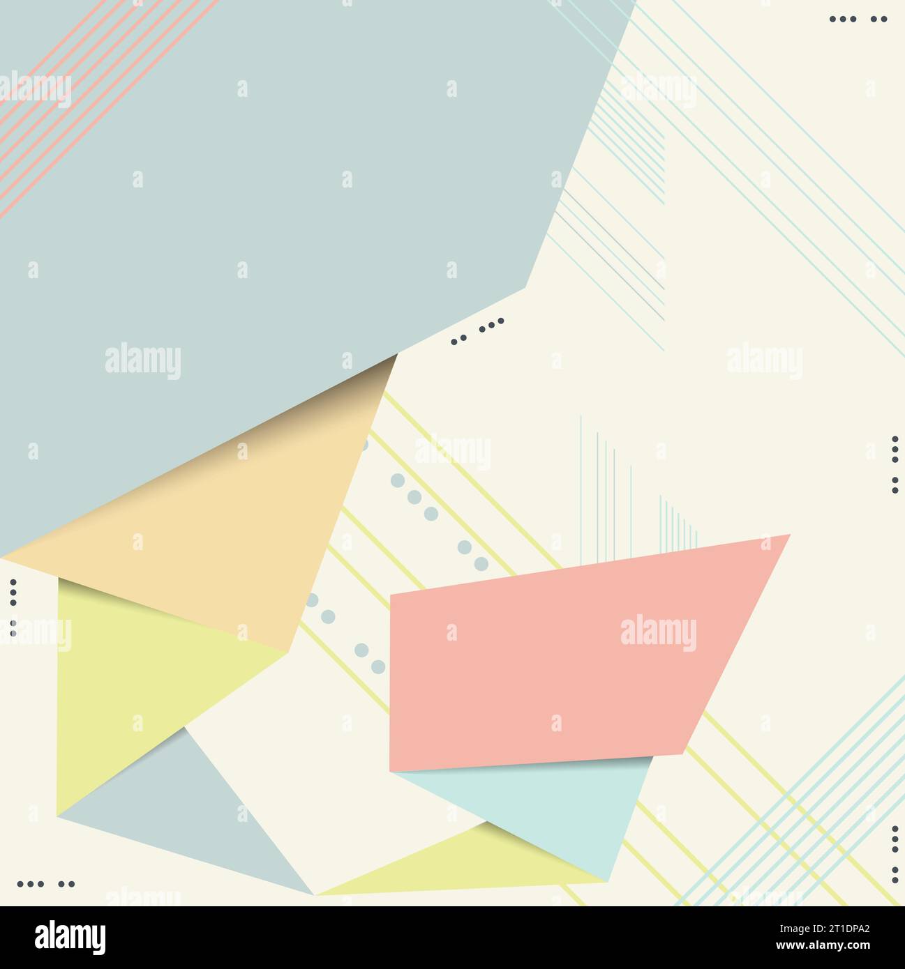 Abstract paper origami background. Stylish brochure for text and ...