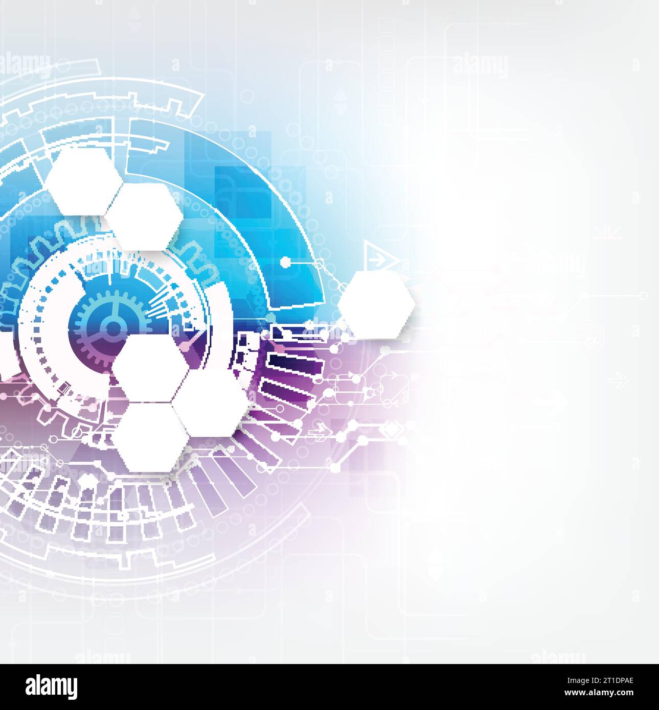 Abstract color digital communication technology background. Vector ...