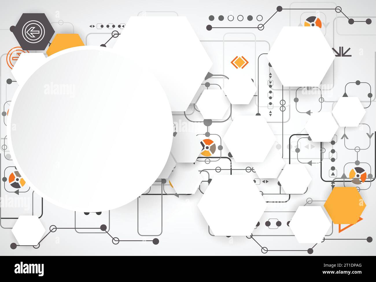 Digital connection scheme. Point structure, circuit modern, network ...