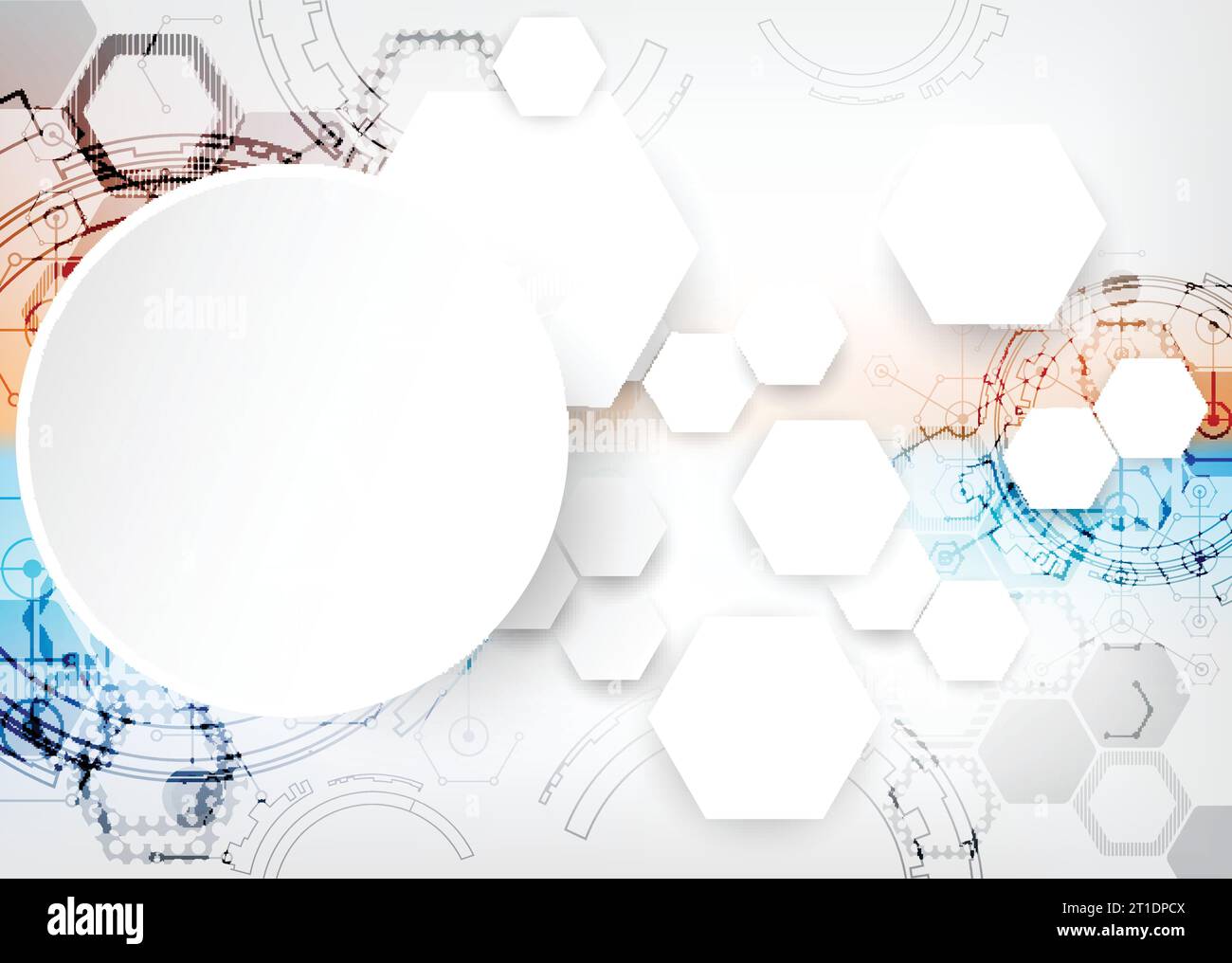 Color design layout. Abstract technology project. Vector illustration ...