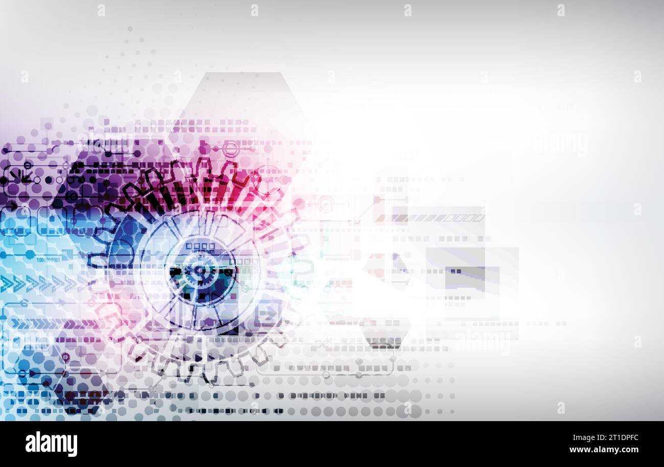 Abstract digital communication technology background. Vector ...