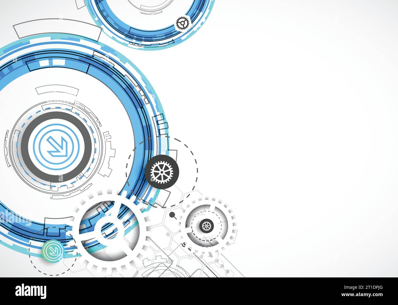 Abstract digital communication technology background. Vector ...