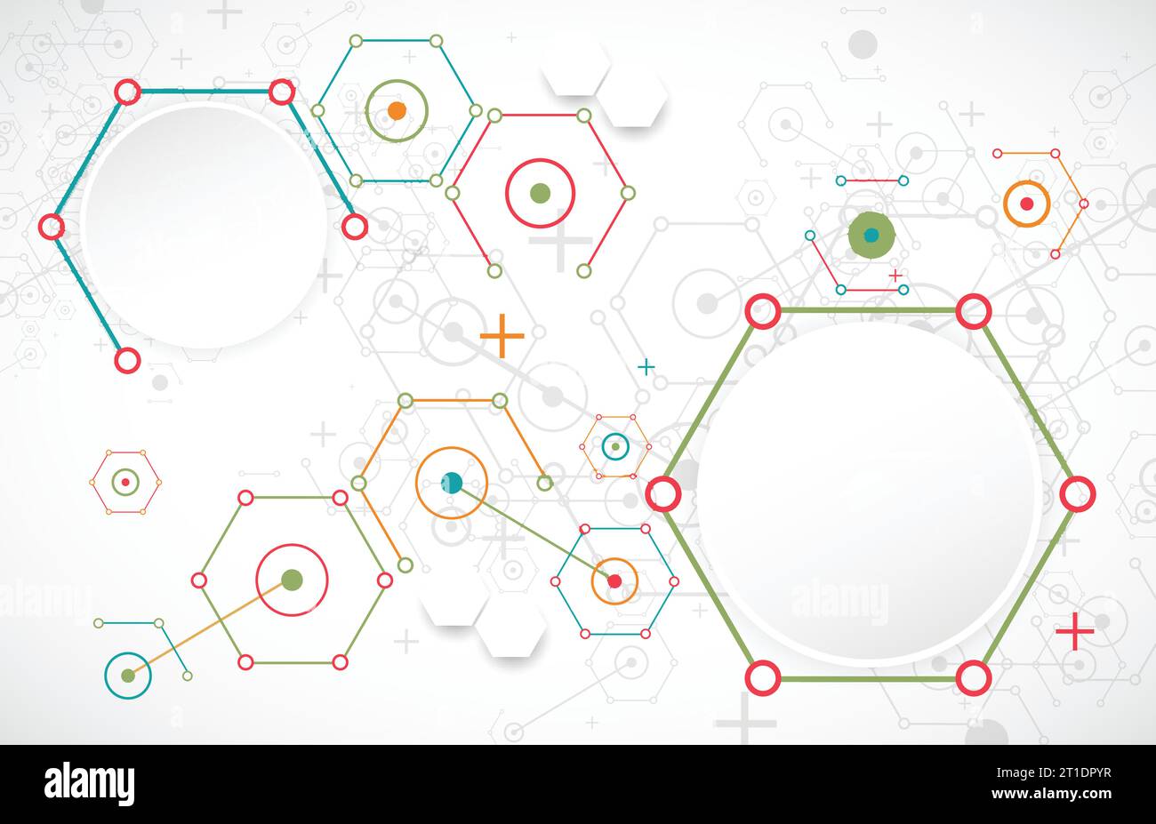Abstract Technology Hexagonal Background Connection Structure Vector Stock Vector Image And Art