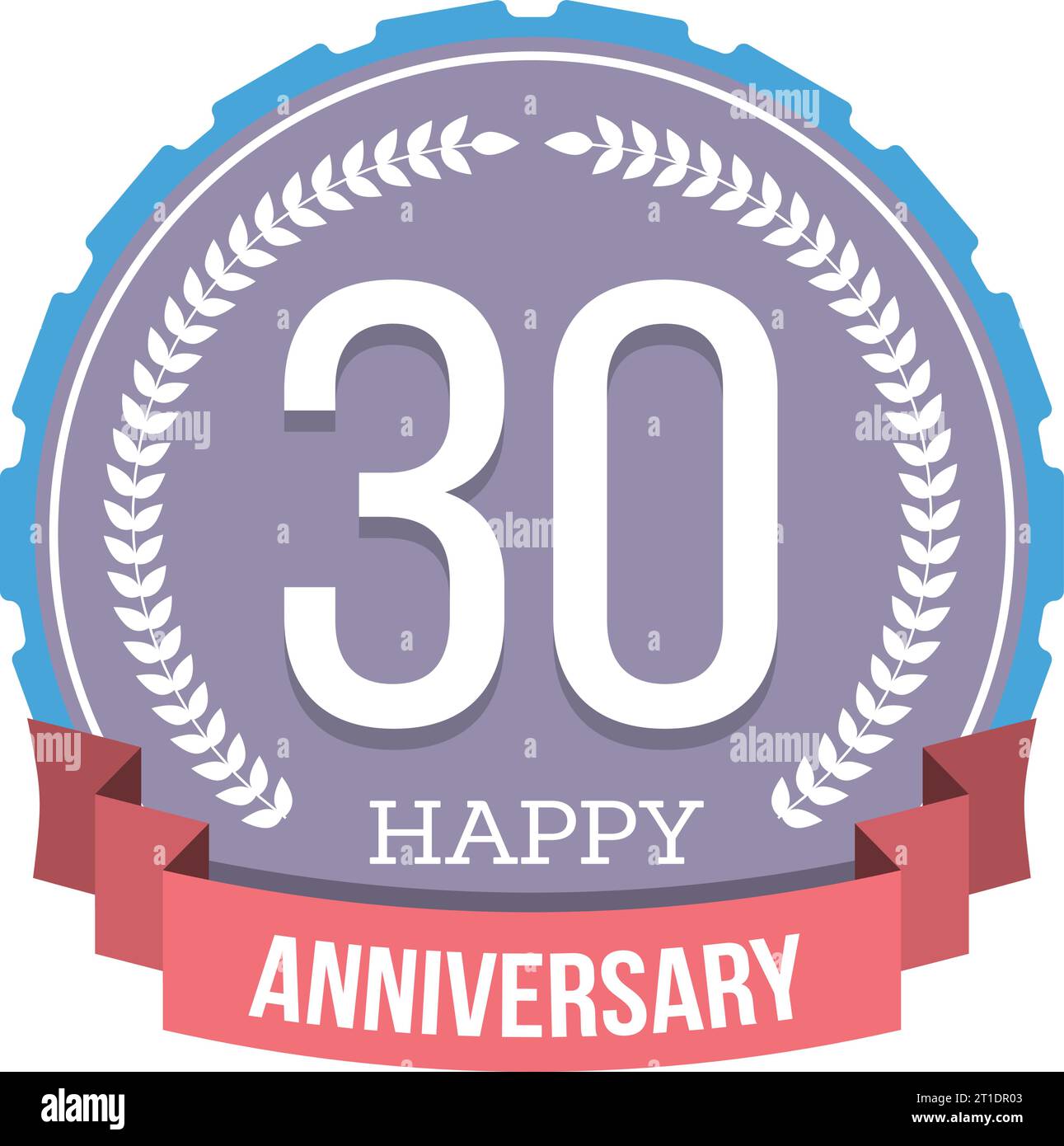 30 years anniversary emblem hi-res stock photography and images - Alamy
