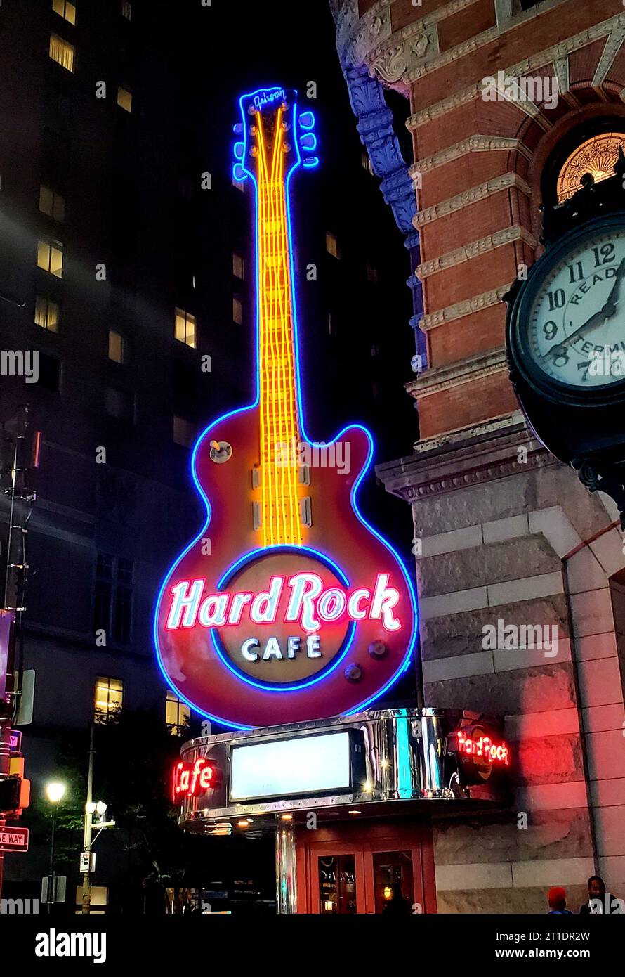 Philadelphia, Pennsylvania, U.S.A - October 12, 2023 - The illuminated ...