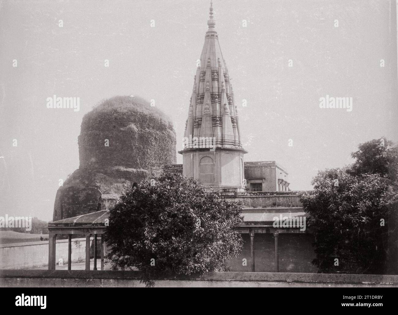 Benares, Temple and Top of Sarnath, Late 1860s Stock Photo - Alamy