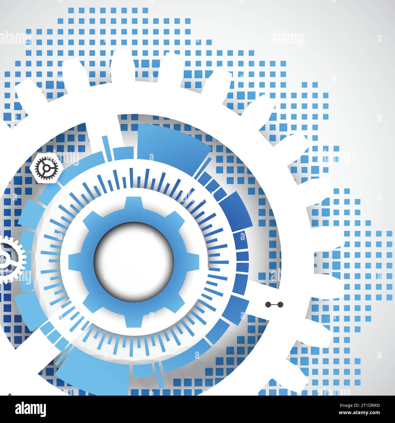 Abstract technology gears background. Futuristic style. Vector ...