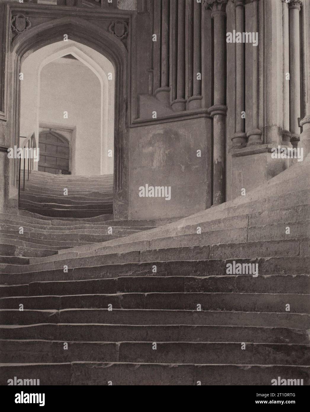 A Sea Of Steps -- Wells Cathedral (image 1 of 3), 1903 Stock Photo - Alamy