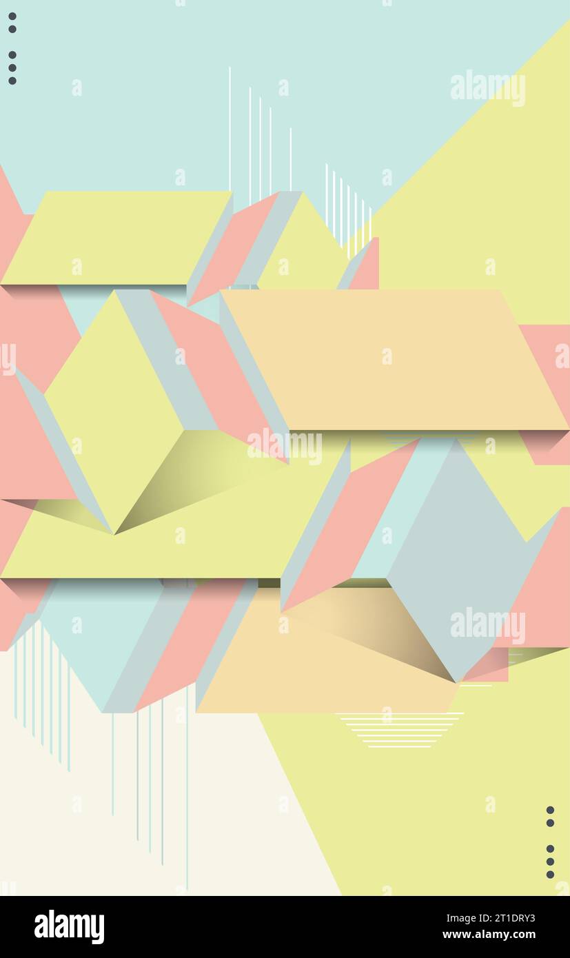 Abstract paper origami background. Stylish brochure for text and ...