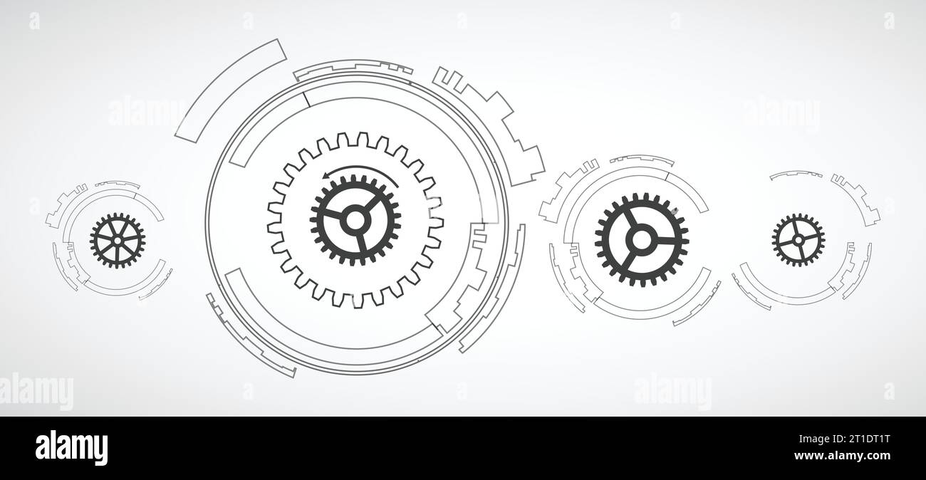 Abstract machine technology gears. Mechanism abstract background Stock ...