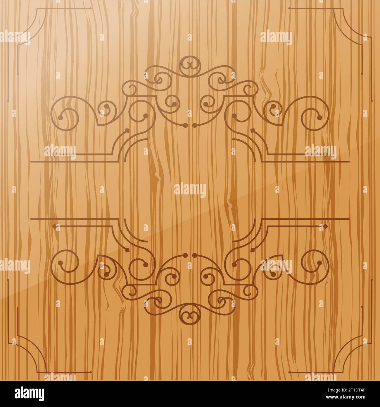 Art deco vintage design of retro flourishes frames. Vector Stock Vector ...
