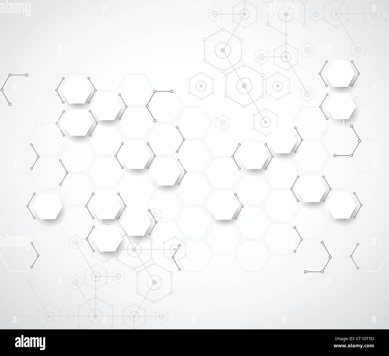 Abstract technology background with various technological elements ...