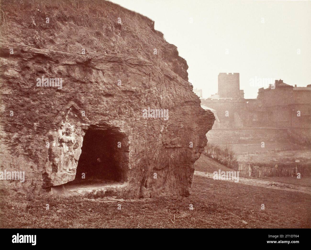 King Edgar's Cave, Chester, Printed 1866 Stock Photo - Alamy