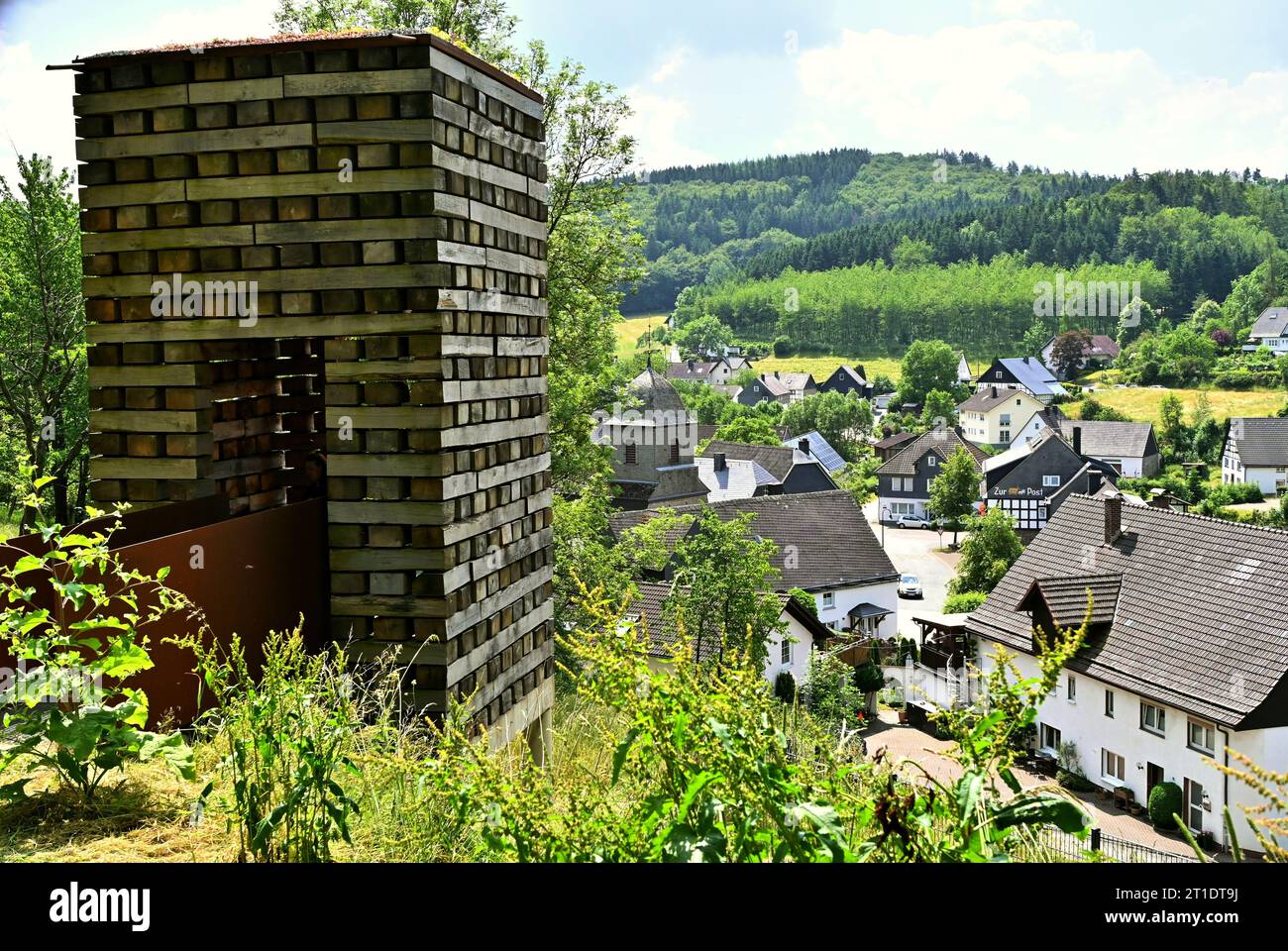 Open Mind Hiking Trail in Sauerland near Medebach, NRW, Germany Stock ...