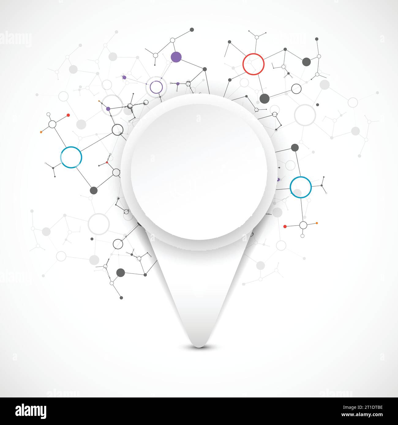 Abstract technology color pointer. Vector illustration Stock Vector ...