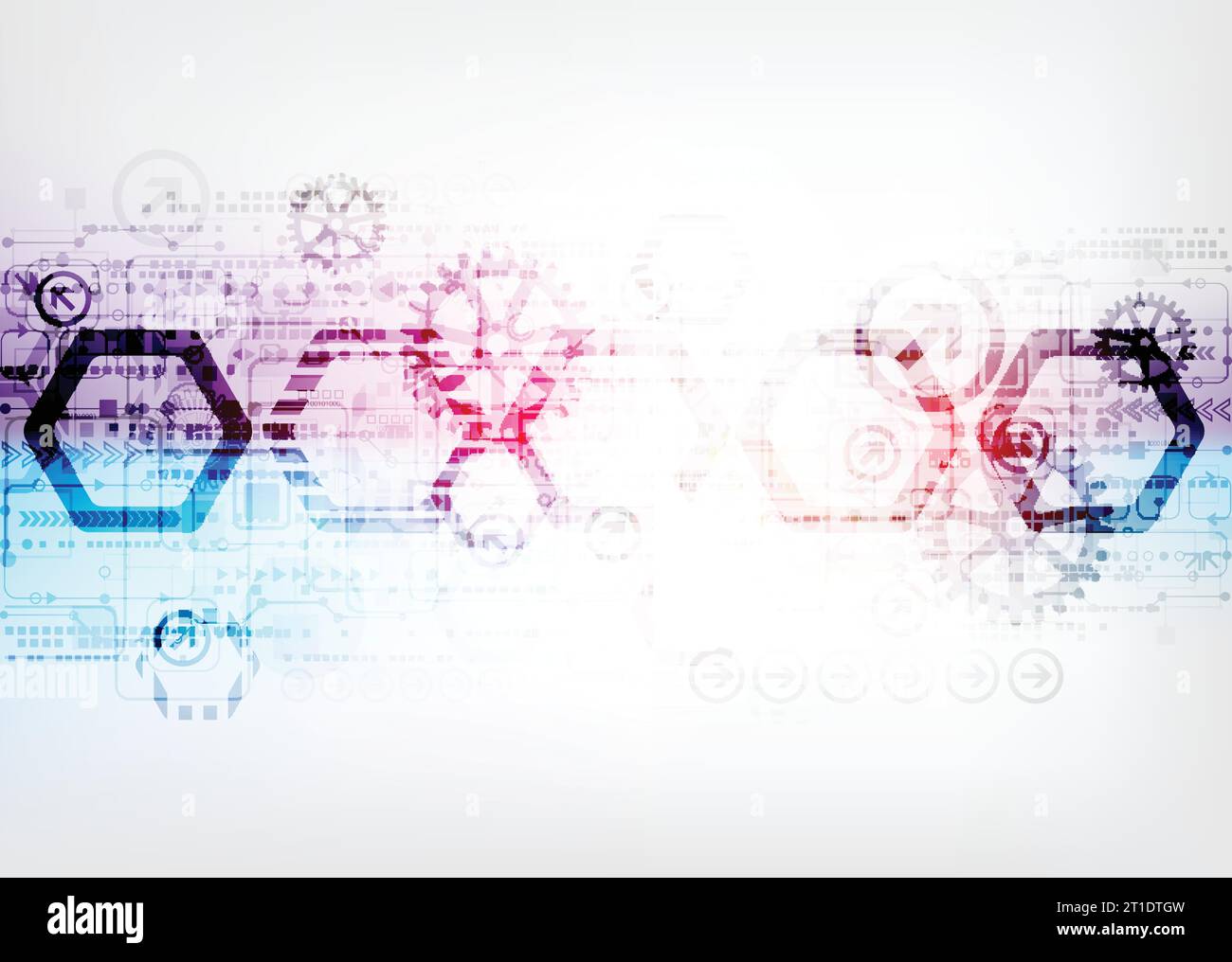 Abstract digital communication technology background. Vector ...