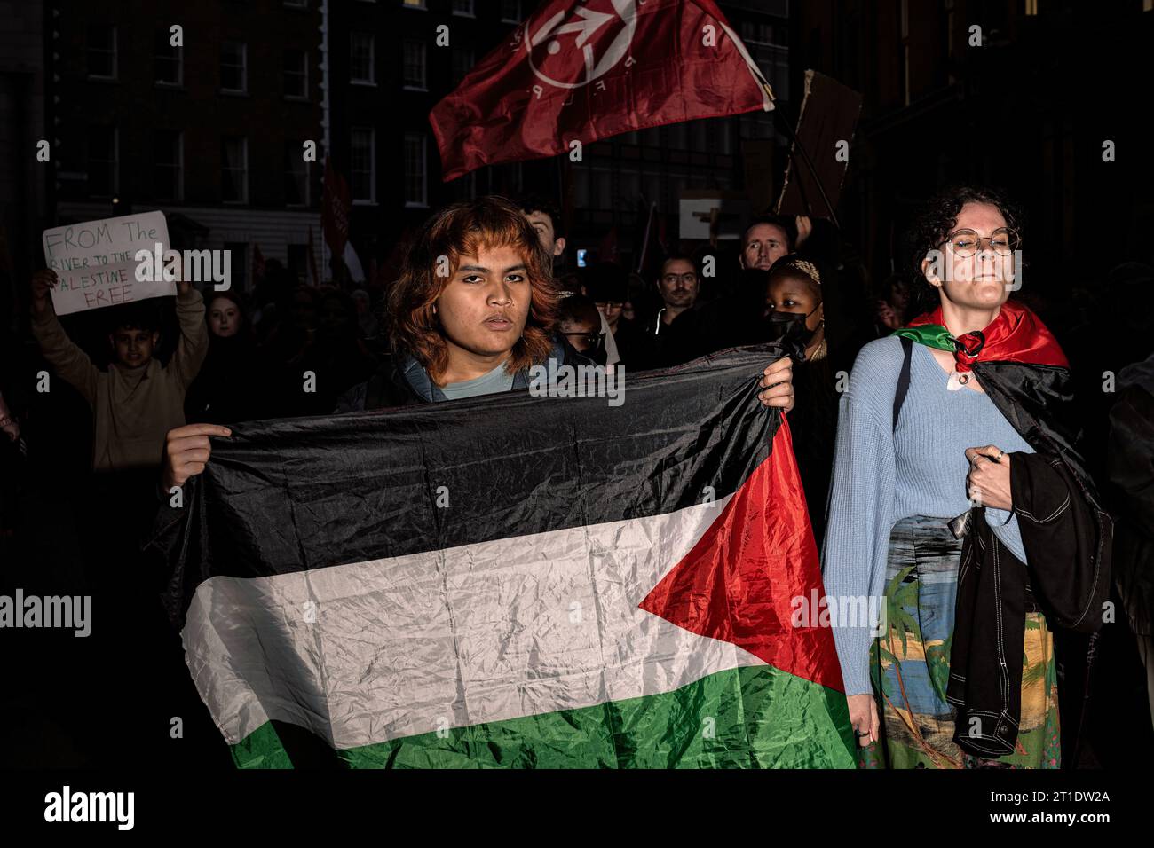 Dublin, Ireland. 9th Oct, 2023. Activists and pro Palestinian ...