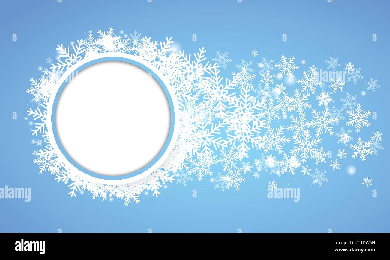 Snow fall. Holiday winter theme background. Vector Stock Vector Image ...