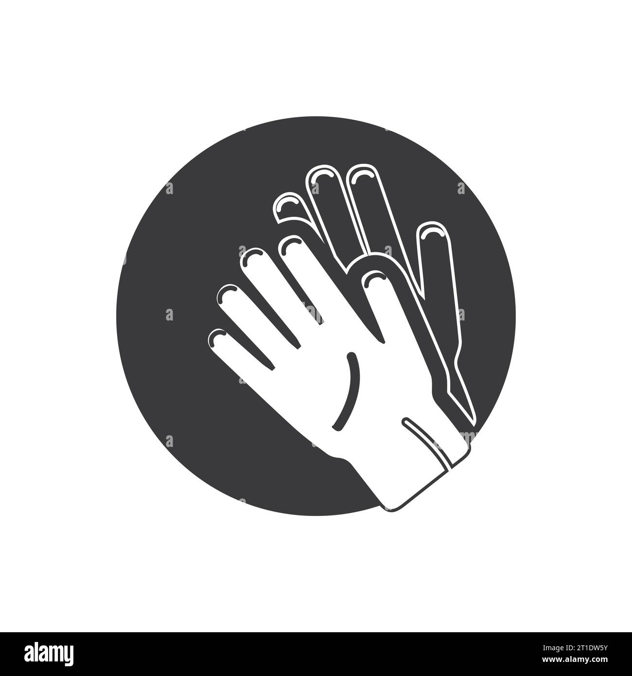 Hand gestures and sign language isolated . Vector illustration of human ...