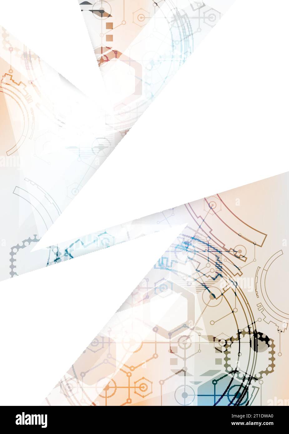 Color design layout. Abstract technology project. Vector illustration ...