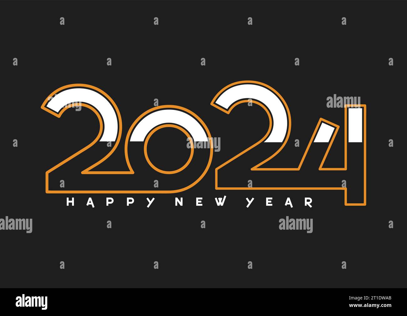 Happy New Year background with an abstract numbers design Stock Vector ...