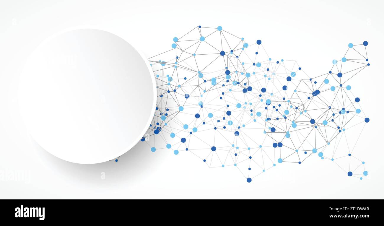 Connection structure. Polygonal vector illustration Stock Vector Image ...