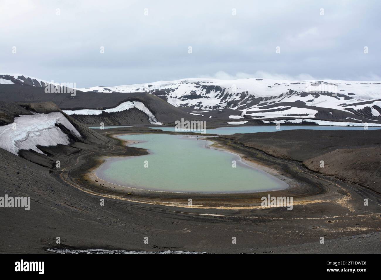Antarctic; south Shetland Islands; Deception Island; Telephone Bay ...