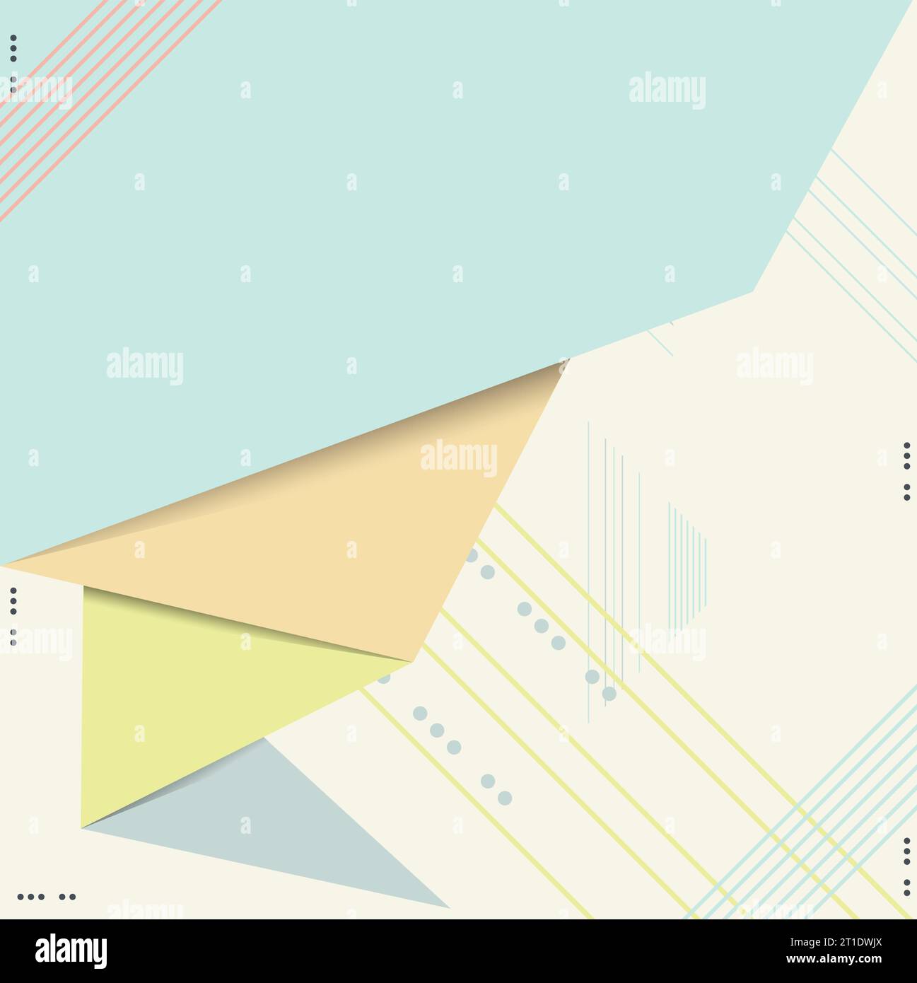 Abstract paper origami background. Stylish brochure for text and ...