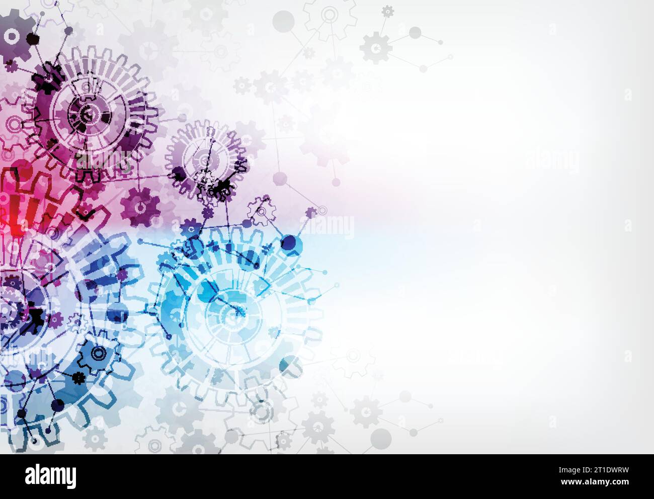 Scientific technical background scheme gears. Gearwheel and linear structure, spin and rotate ...