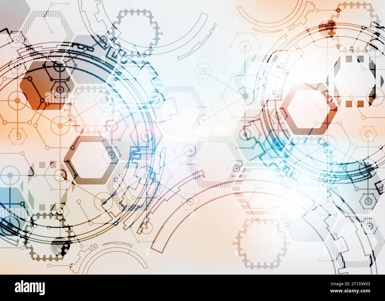 Color design layout. Abstract technology project. Vector illustration ...