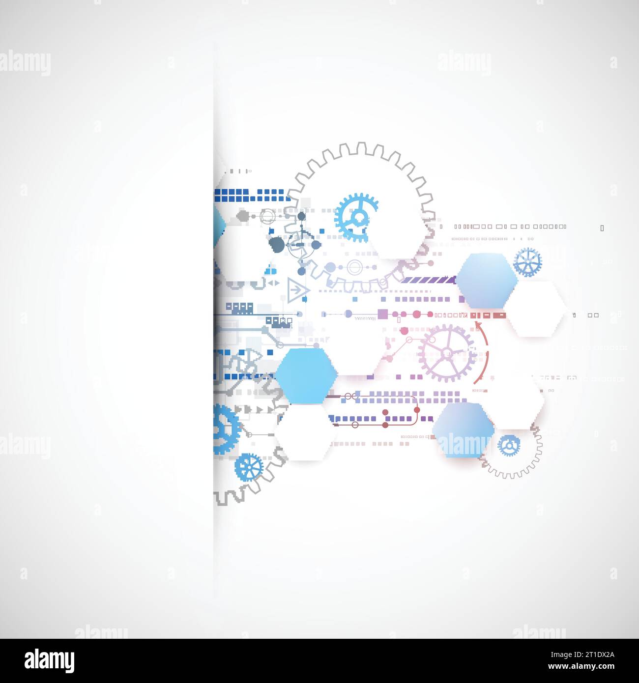 Abstract color digital communication technology background. Vector ...