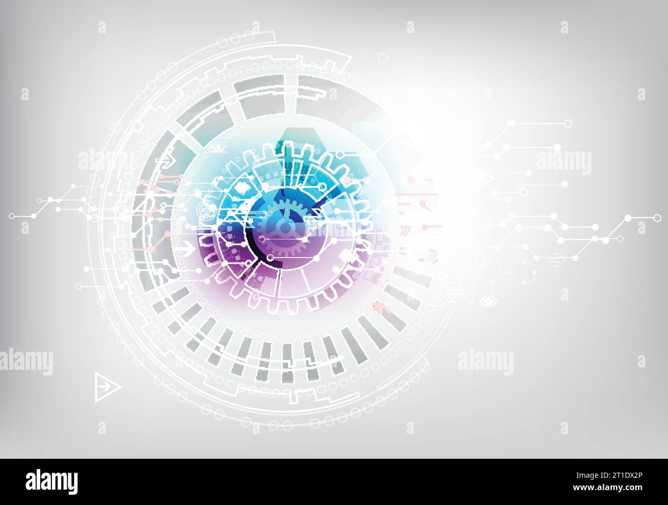 Abstract color digital communication technology background. Vector ...