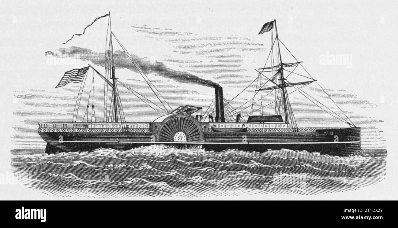 The steamship Star of the West Stock Photo - Alamy