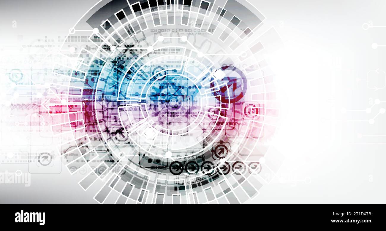 Abstract digital communication technology background. Vector ...