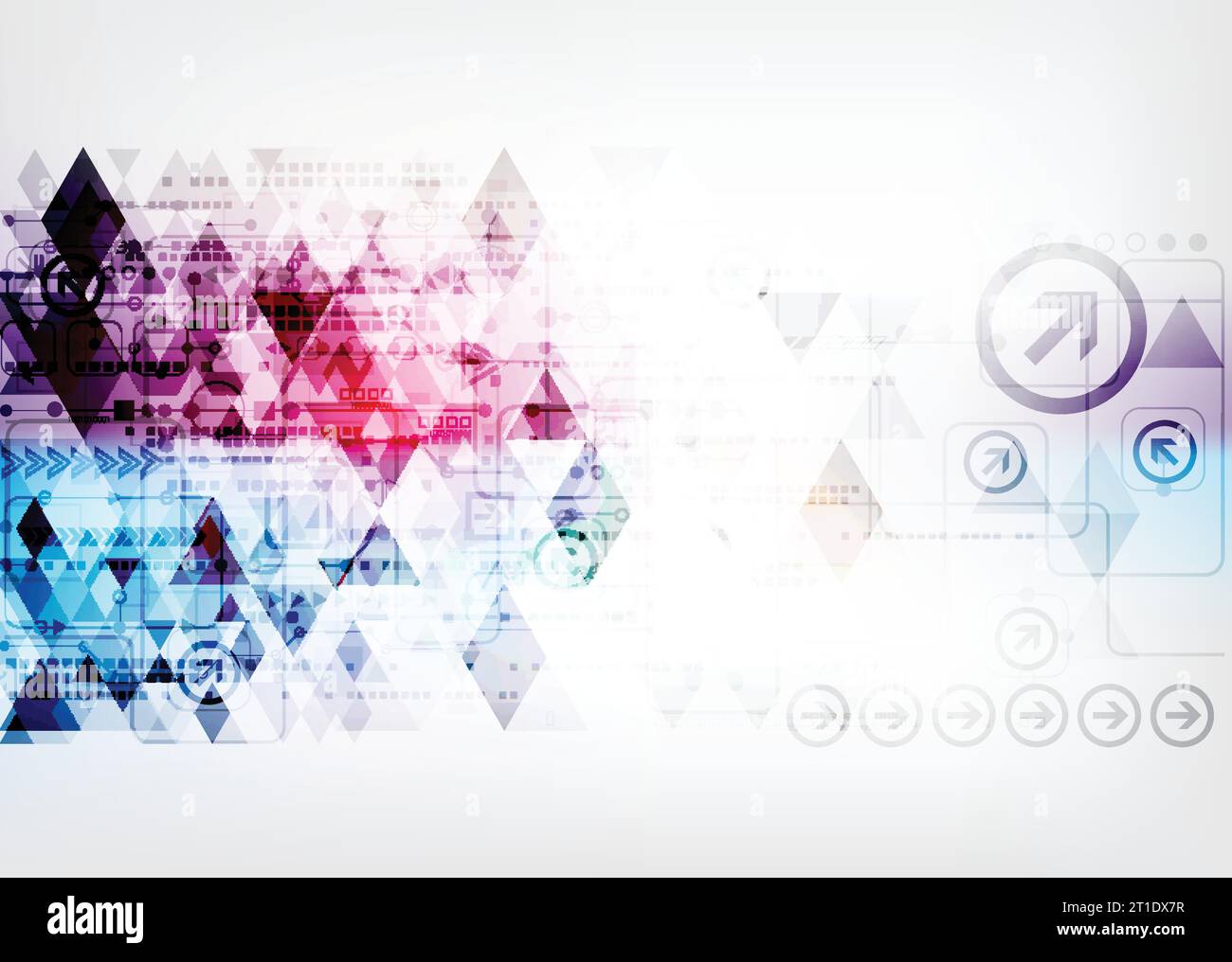Abstract digital communication technology background. Vector ...