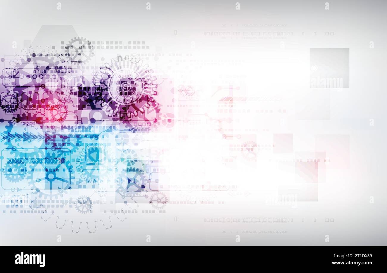 Abstract digital communication technology background. Vector ...