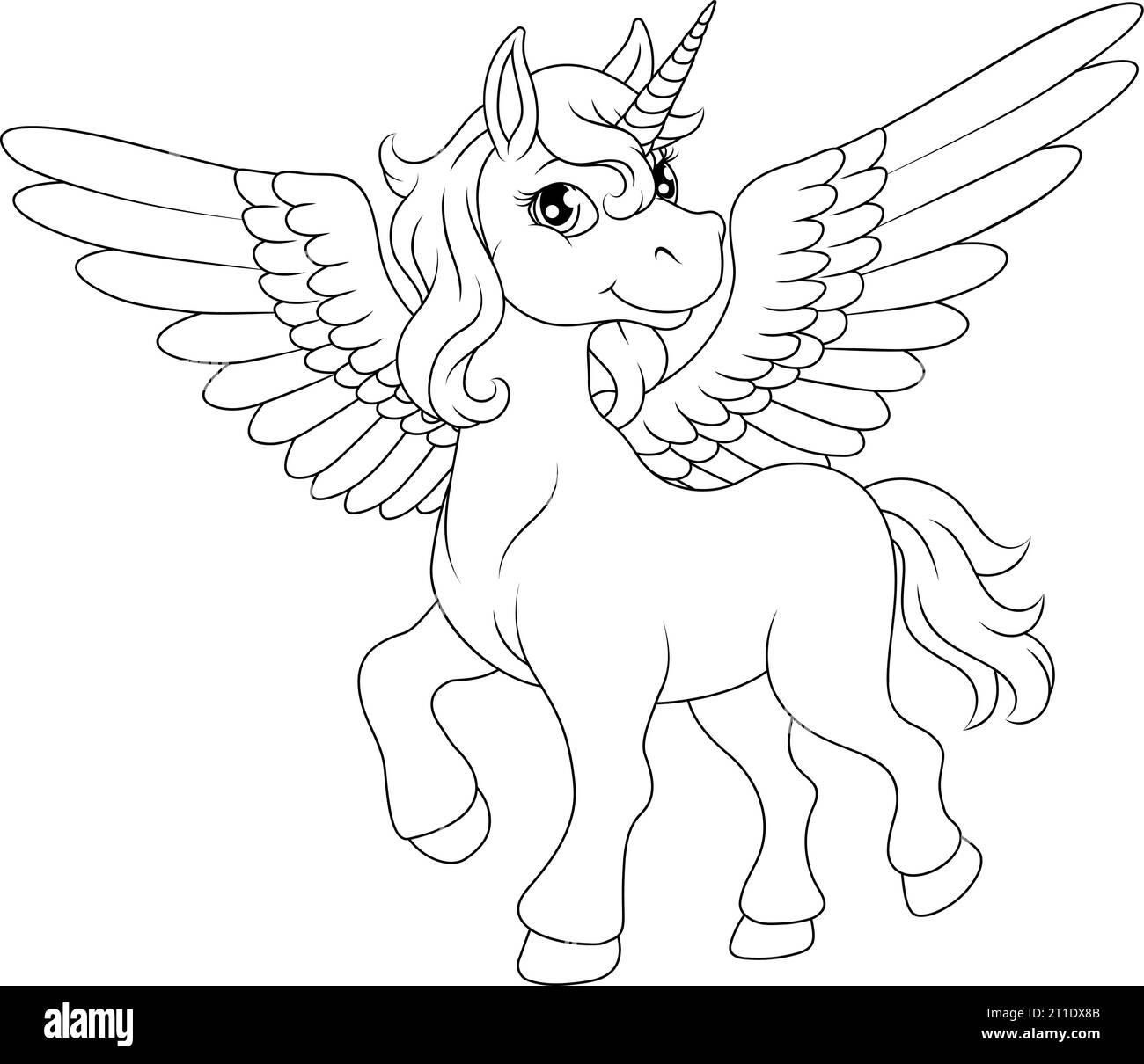 Horn Horse Cartoon at Marilyn Sylvester blog