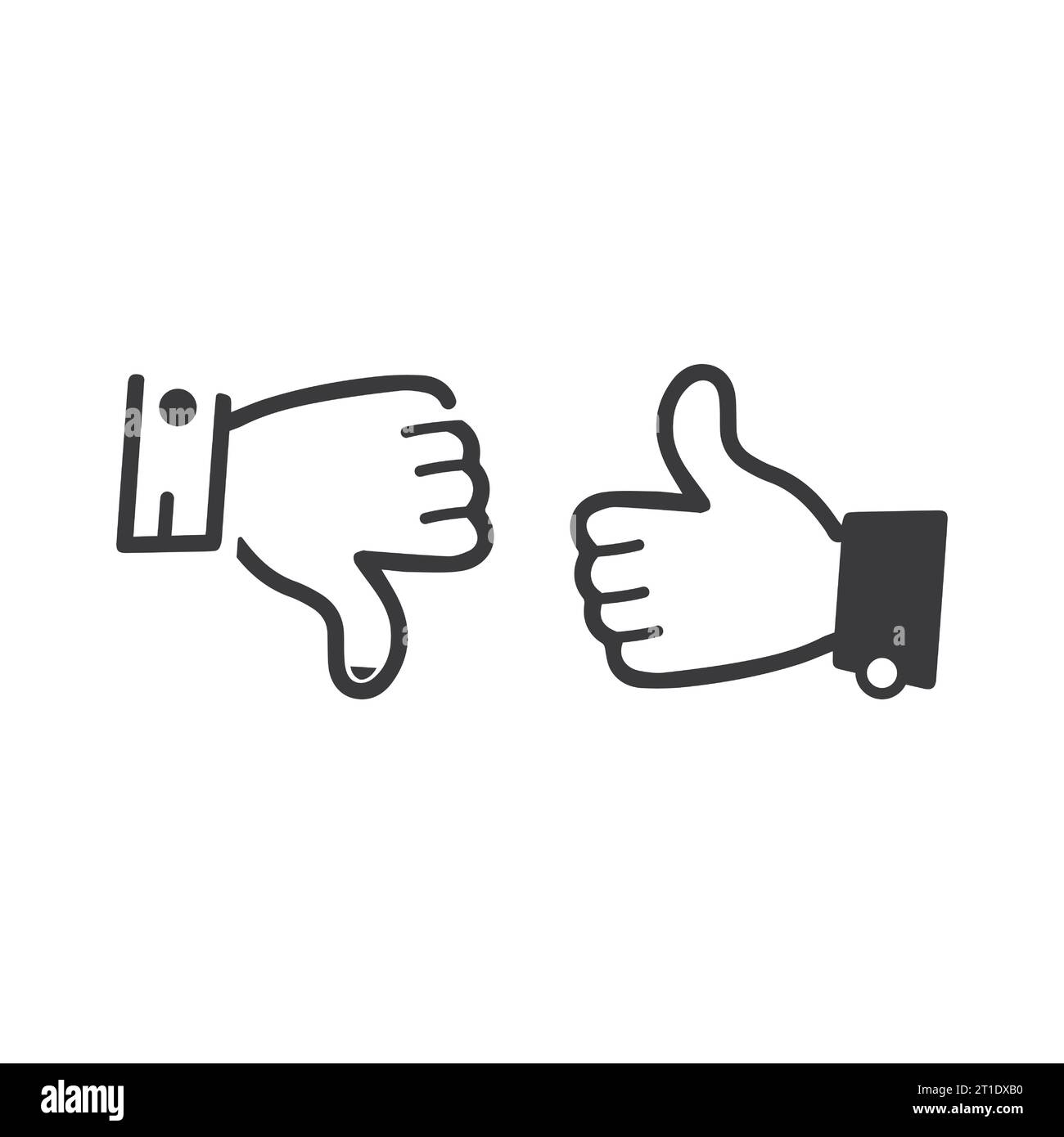 Hand gestures and sign language isolated . Vector illustration of human ...