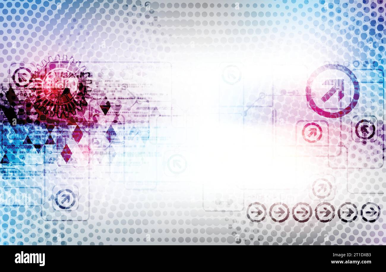 Abstract digital communication technology background. Vector ...