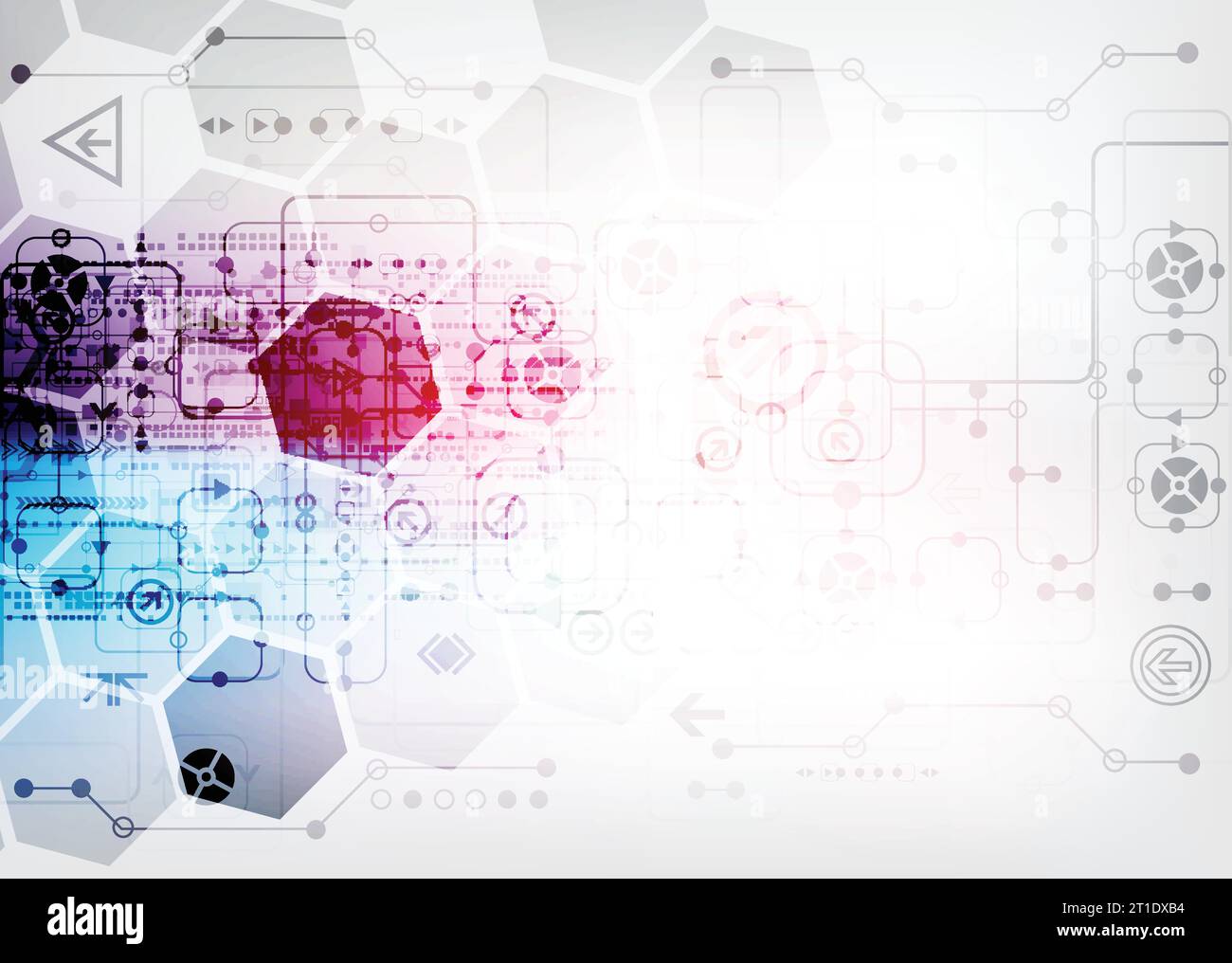 Abstract digital communication technology background. Vector ...