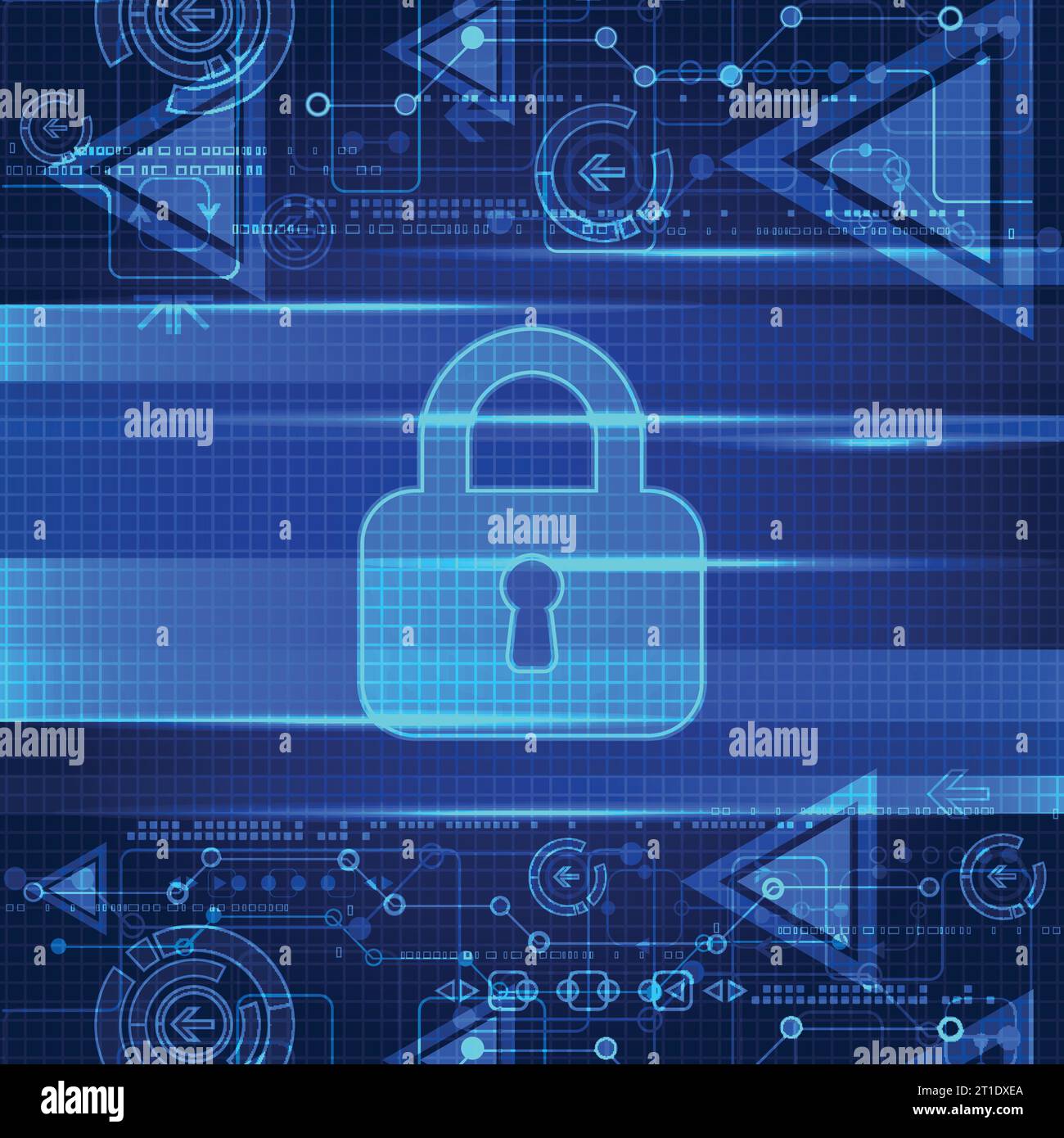 Digital background online protection. Vector Stock Vector Image & Art ...