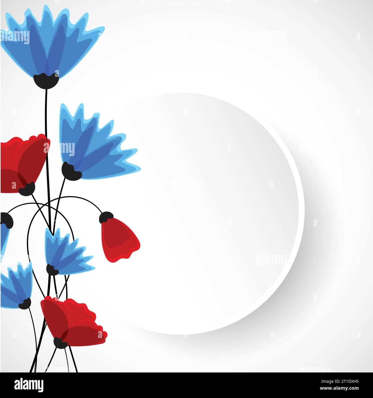 Abstract nature background. Field flowers. Vector Stock Vector Image ...