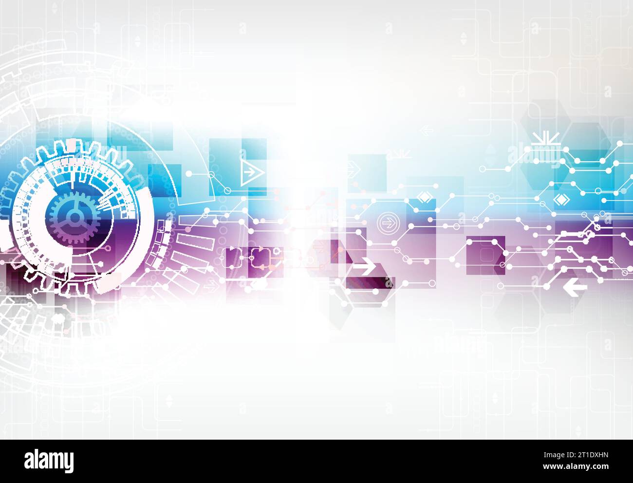 Abstract color digital communication technology background. Vector ...