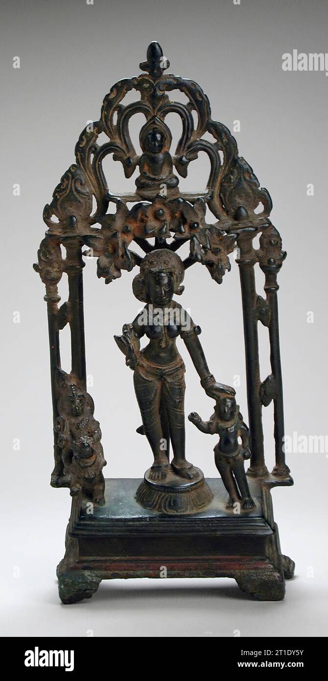 The Jain Goddess Ambika, 10th century Stock Photo - Alamy