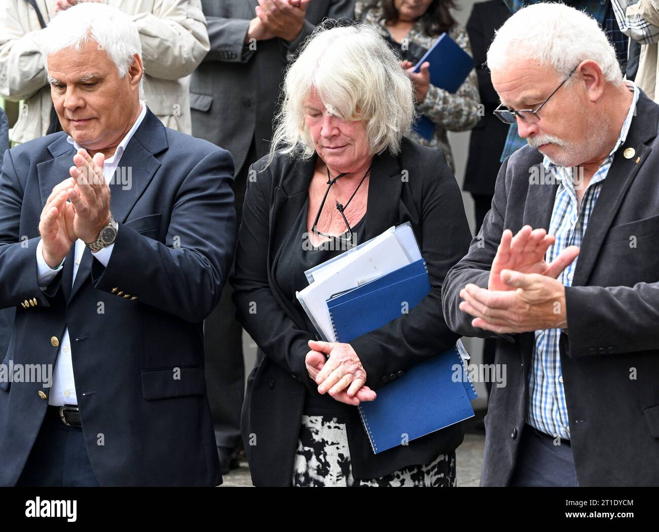 Berlin, Germany. 13th Oct, 2023. The grandchildren of Friedrich Simon ...