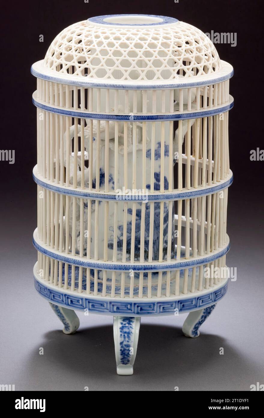 Bird in a cage, Late 19th century Stock Photo - Alamy