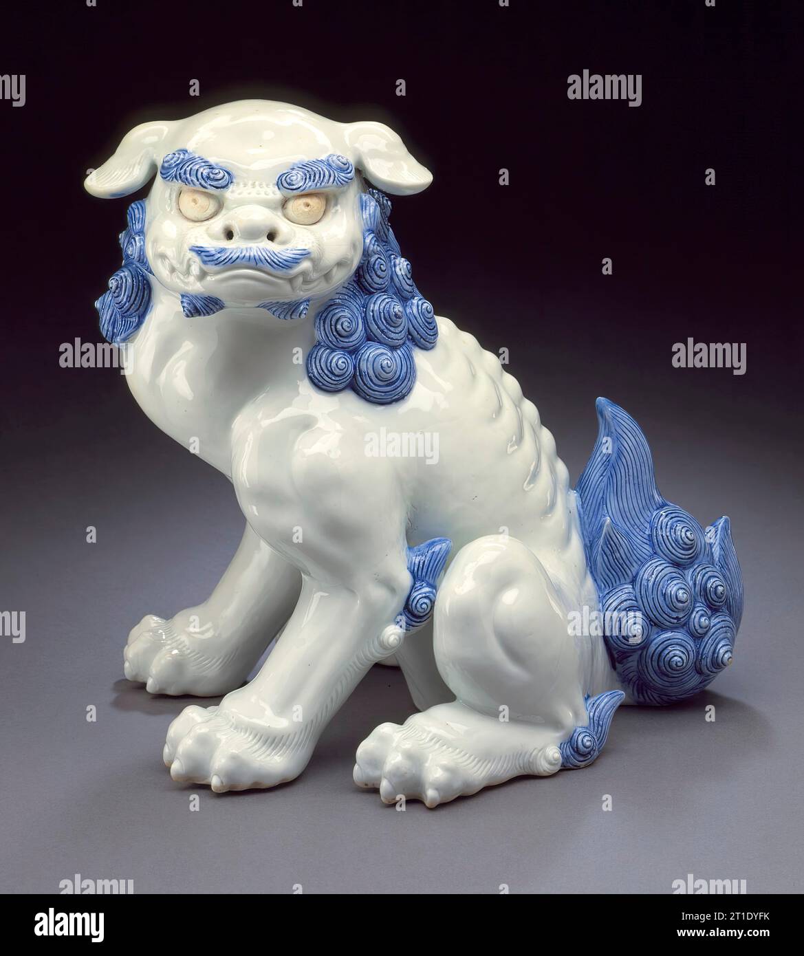 Seated Chinese Lion, Late 19th century Stock Photo - Alamy