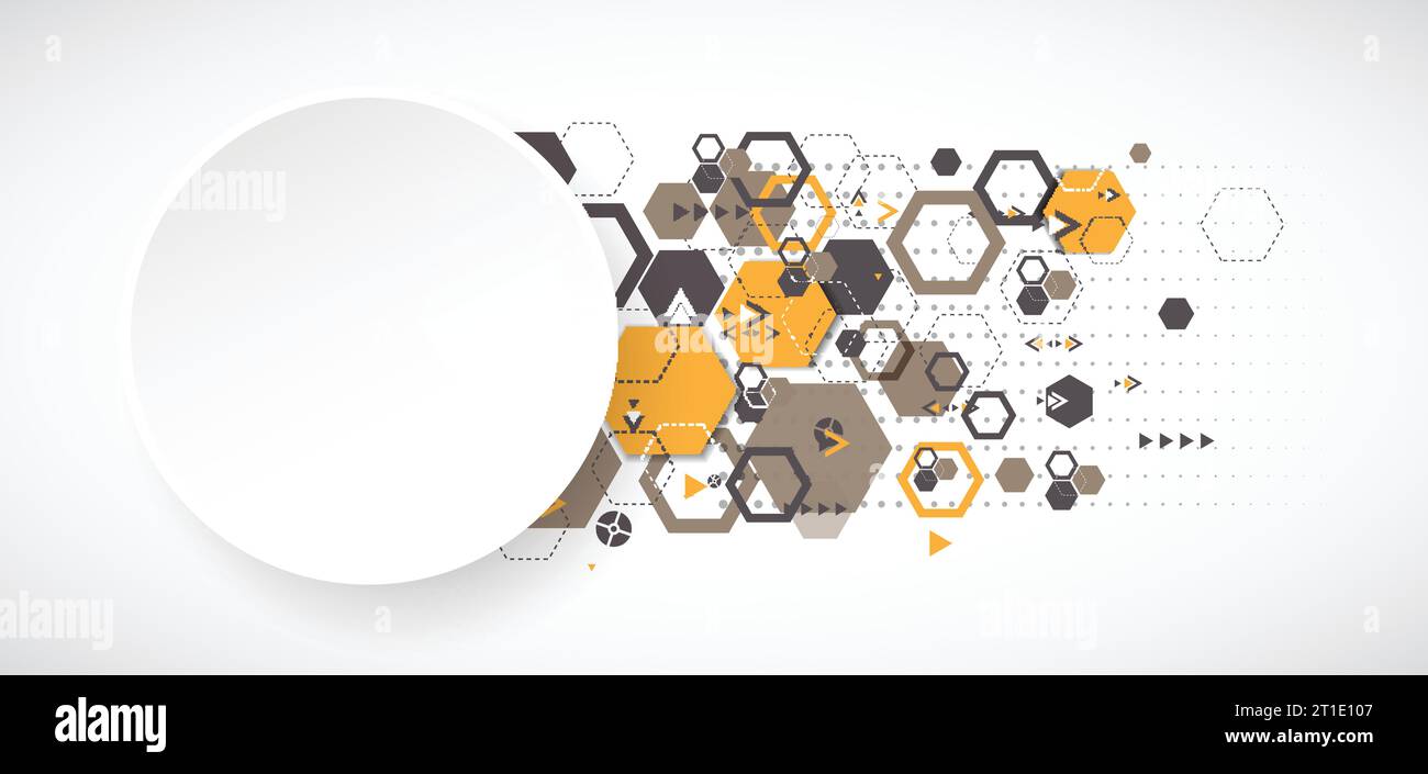 Abstract background with hexagonal shapes. Vector Stock Vector Image ...